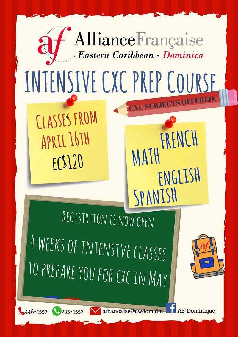 Intensive CXC PREP Course – DOM767