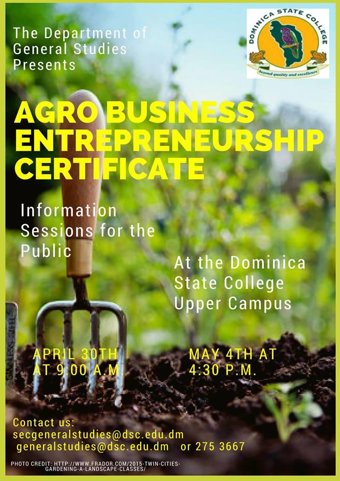 Agro Business Entrepreneurship – DOM767