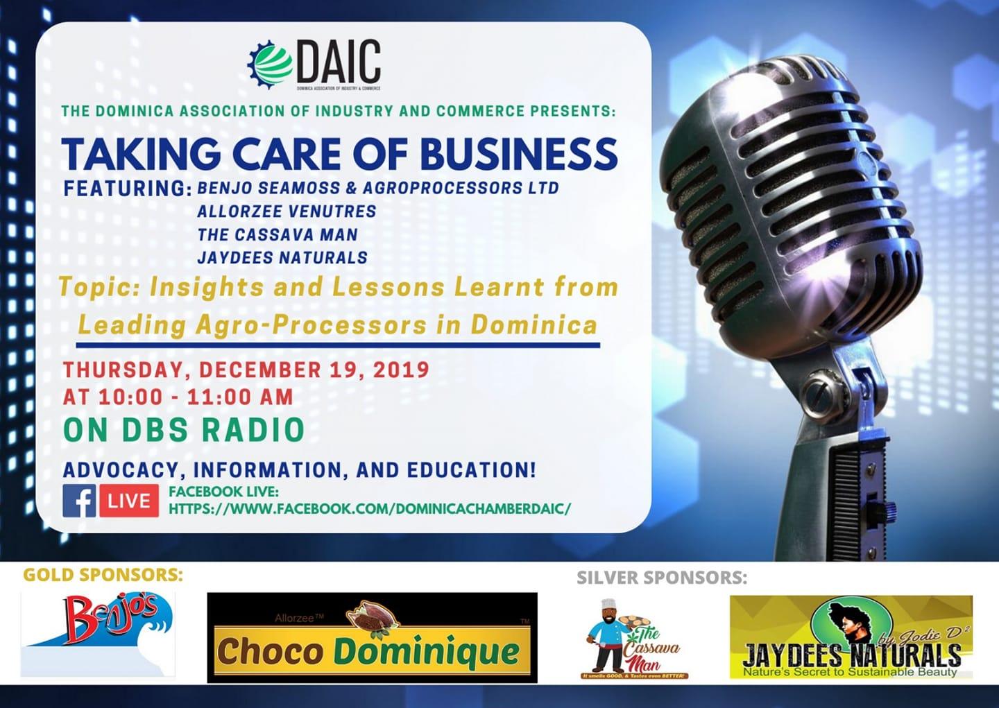 DAIC’s Taking Care Of Business: Agro-Business – DOM767