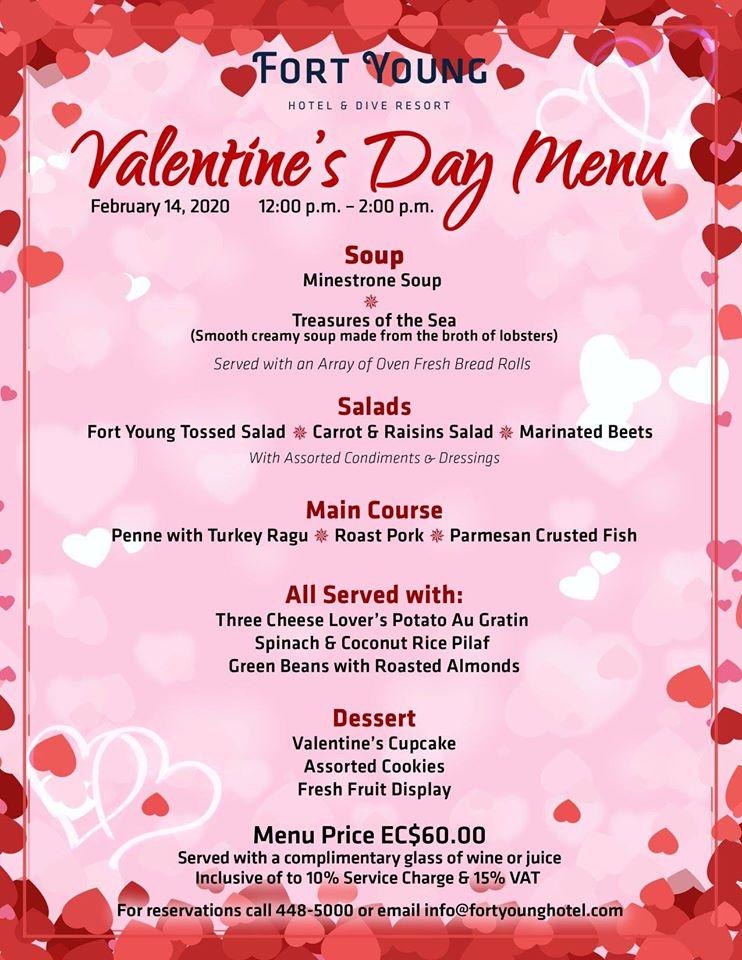 Valentine’s Day Menu – DOM767