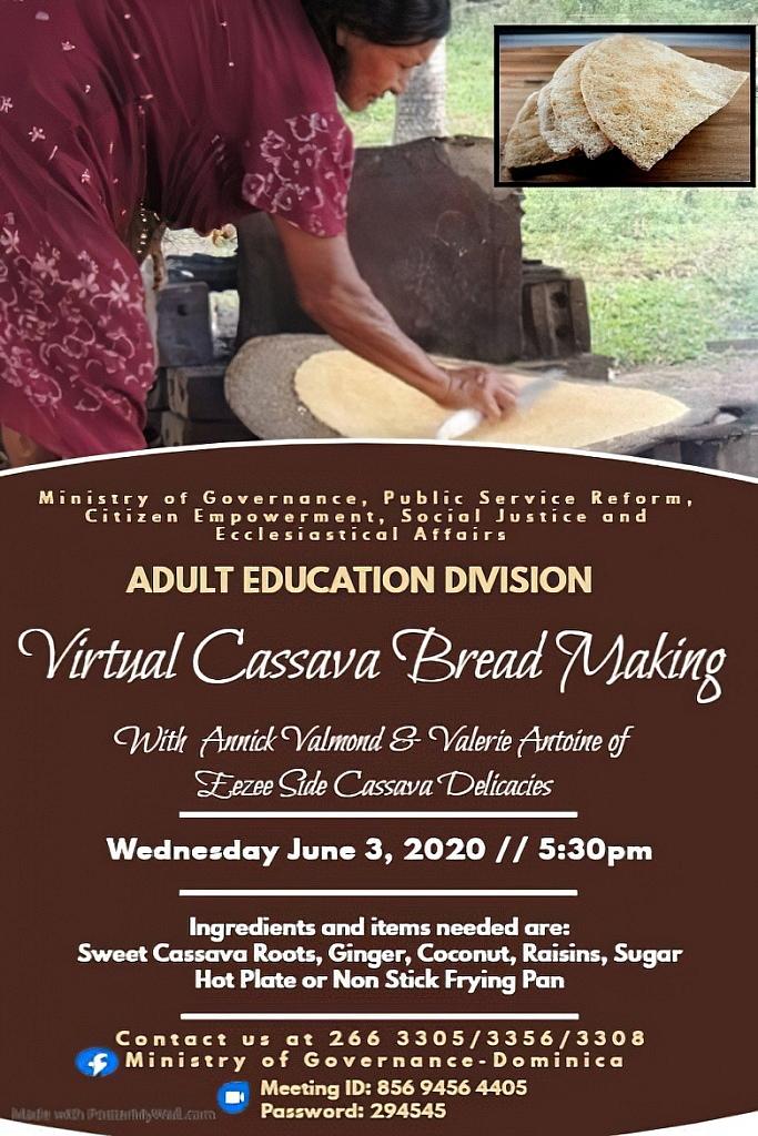 Virtual Cassava Bread Making Class – DOM767