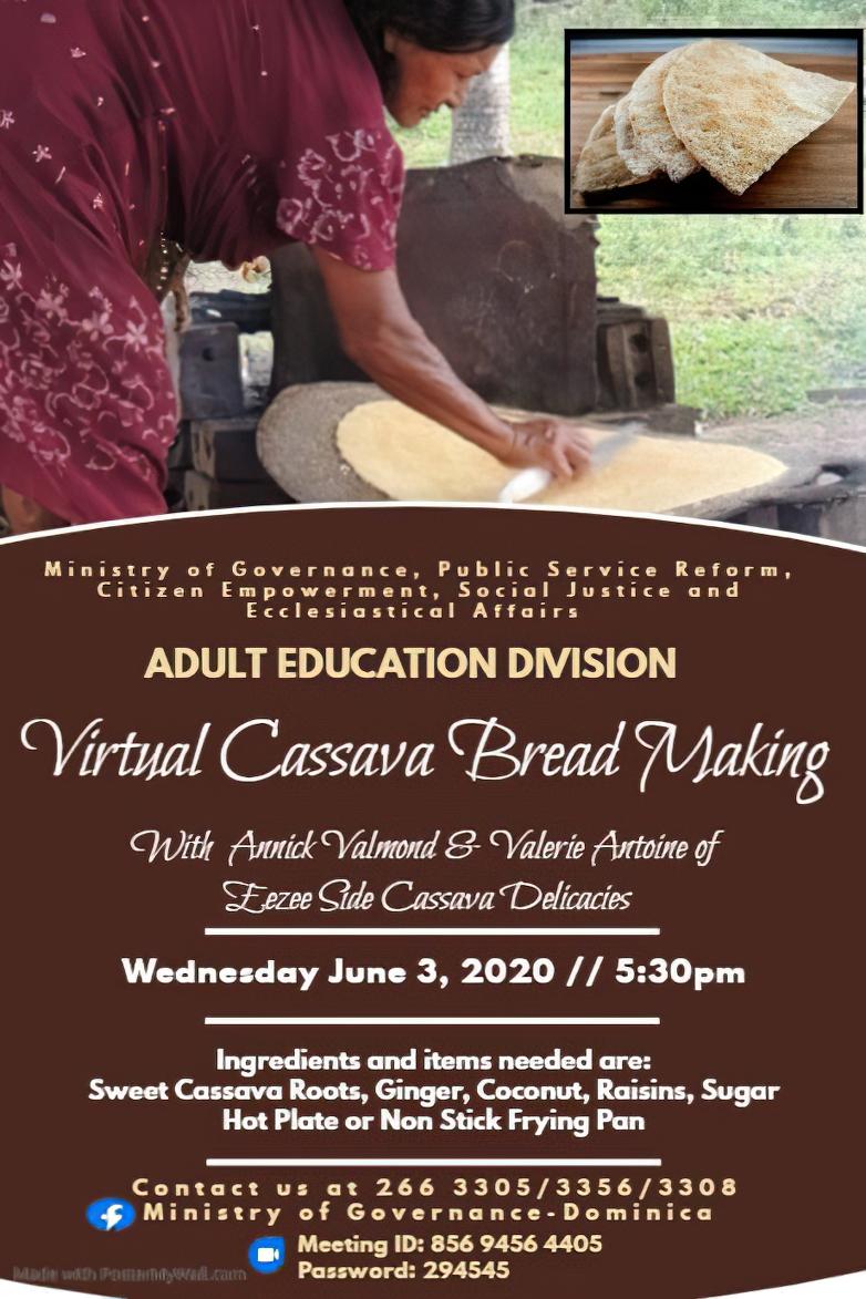 Virtual Cassava Bread Making Class – DOM767