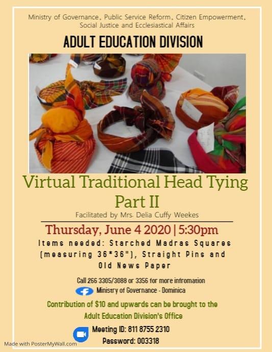 Virtual Traditional Head Tying Class – DOM767