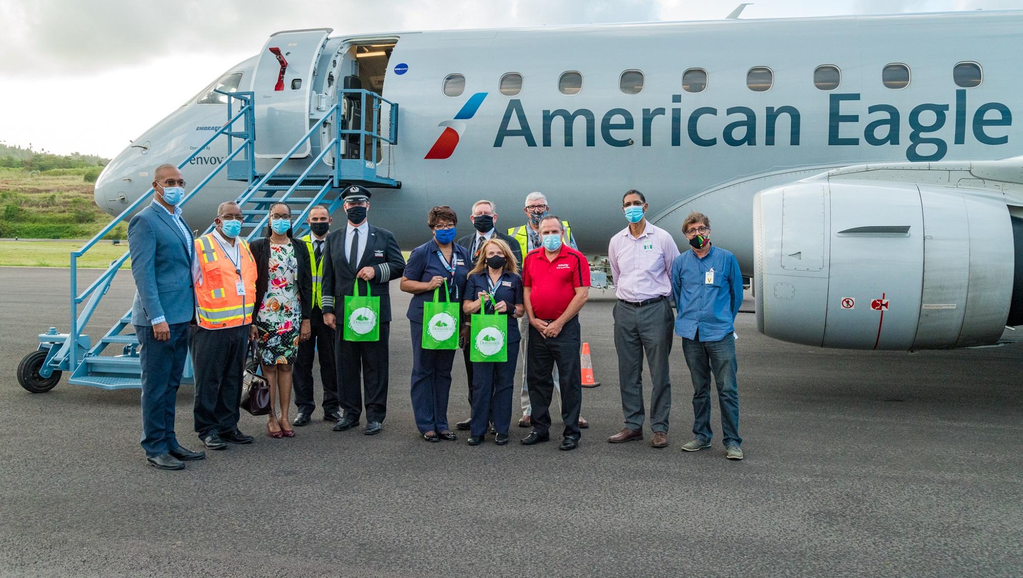 Dominica Welcomes the First American Airlines Jet Flight – DOM767