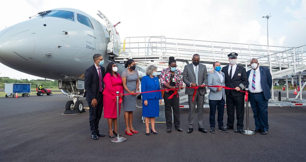 Historic Moment Is Birthed As American Airline Makes Inaugural Landing ...