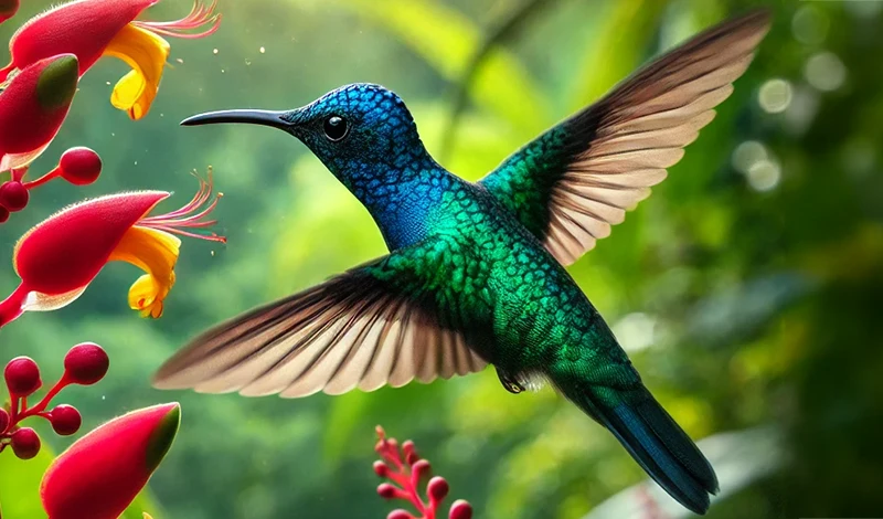 Foufou Tèt-blè, Madam Beké (Blue-headed Hummingbird) – DOM767